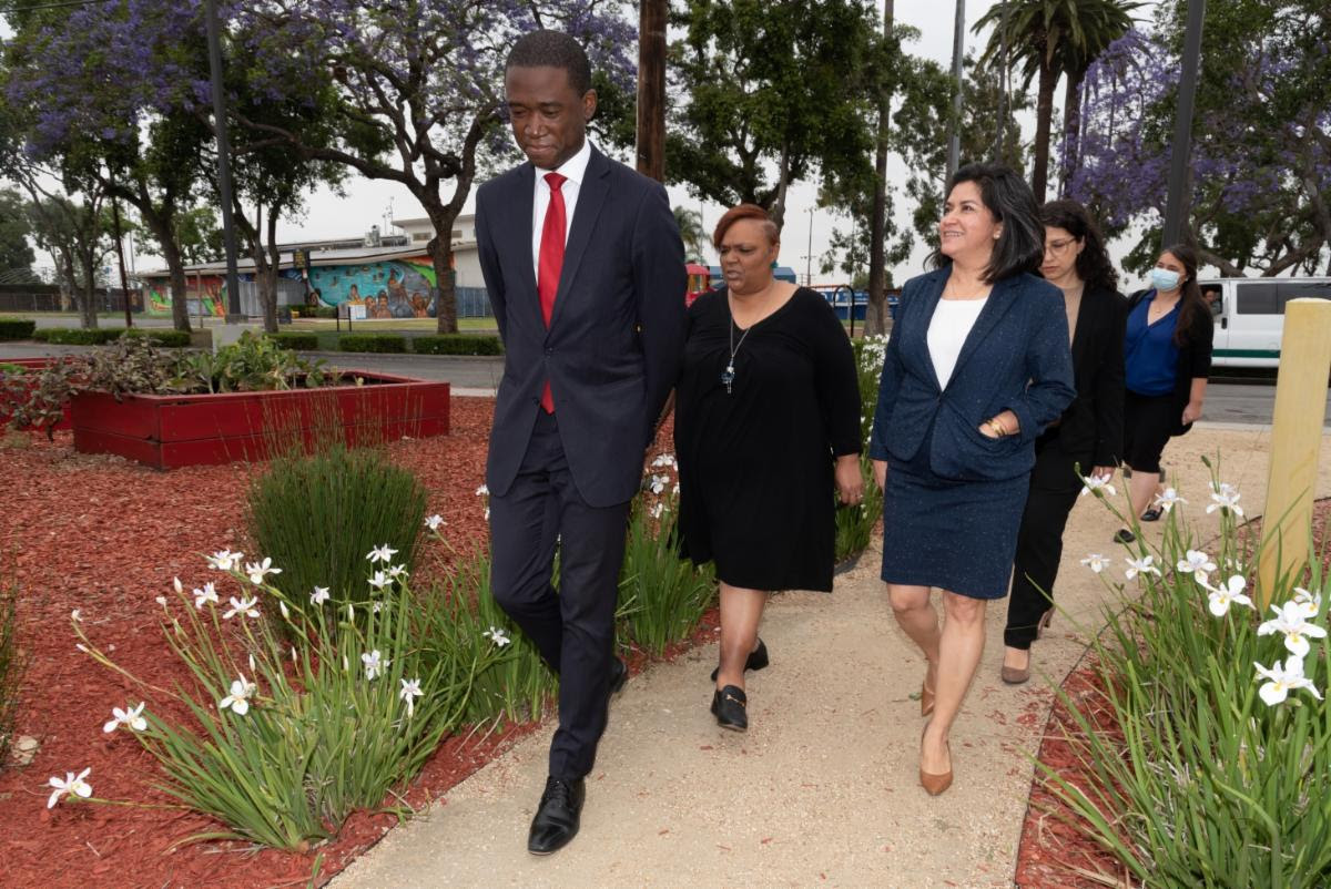 In California, Deputy Secretary of the Treasury Wally Adeyemo ...