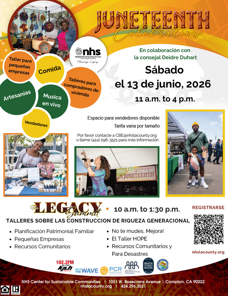 Legacy SUMMIT & Juneteenth (Generational Wealth): Eng/Spa: Compton ...